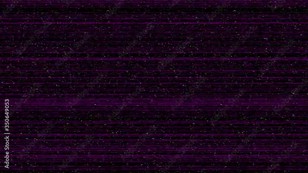 VHS Pink Static noise. Real capture. TV Transmission Signal Distortion ...
