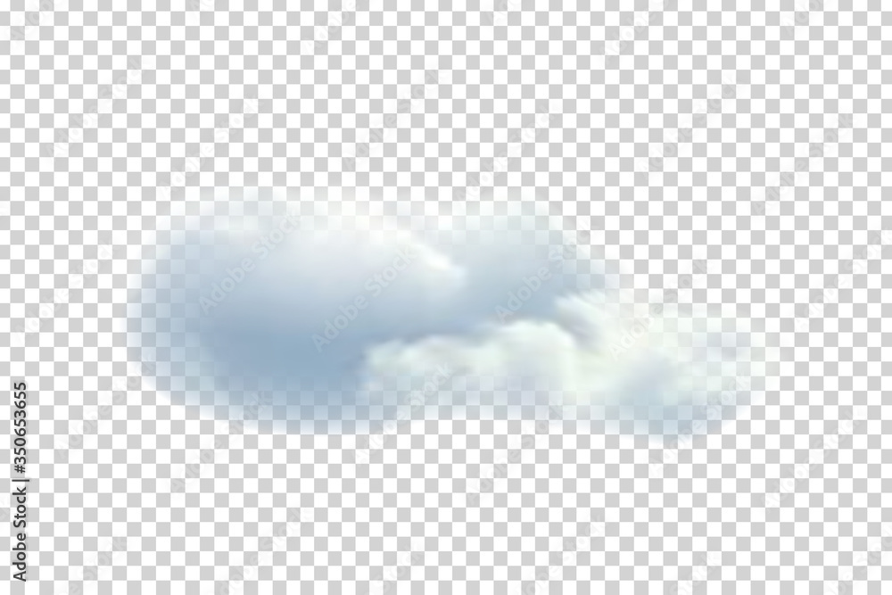 Vector realistic isolated cloud for template decoration and covering on ...
