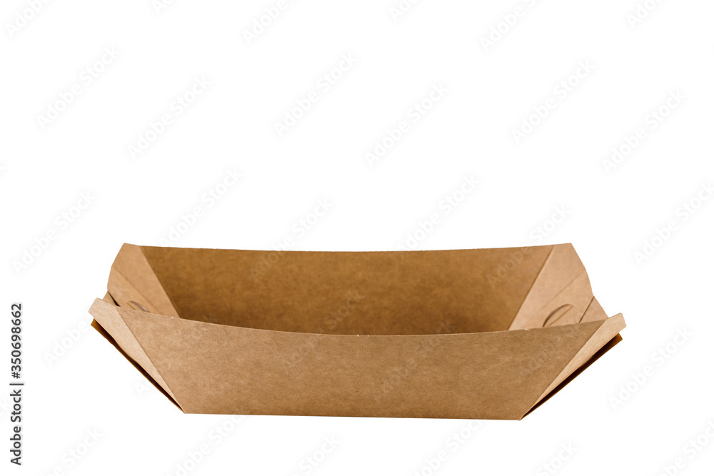 Eco-friendly natural plate for food with empty space. Disposable ...