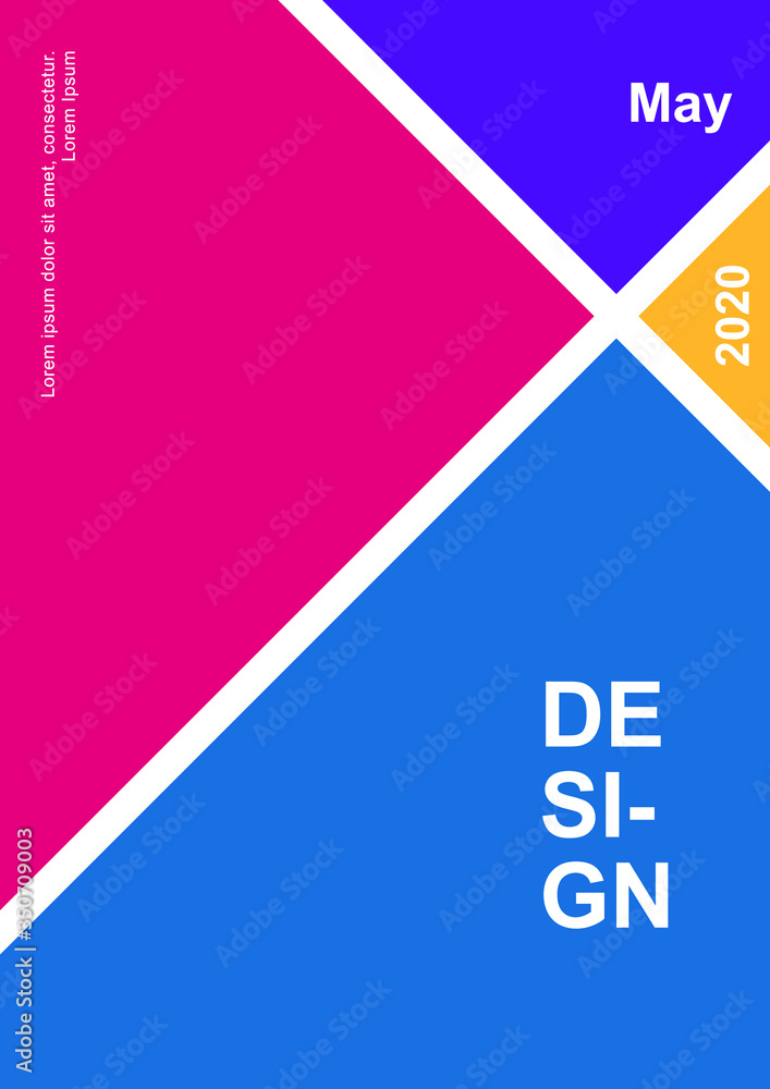 Vintage retro design vector cover. A4 vertical orientation front page ...