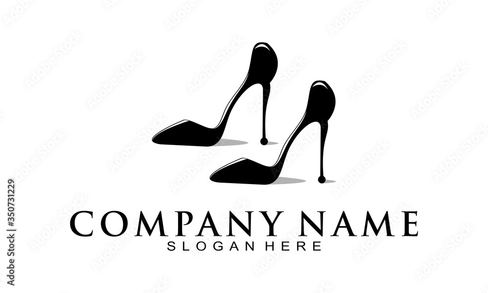 High heels vector logo Stock Vector | Adobe Stock