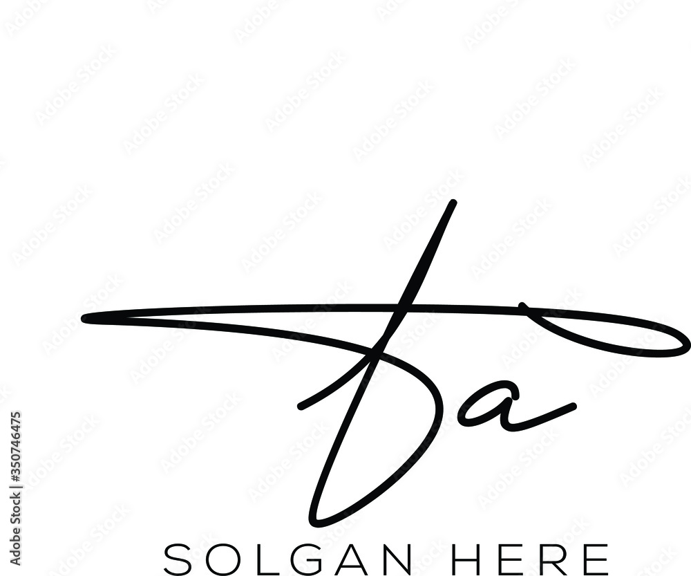 TA Letter Initial Logo Design, Vector Template Stock Vector | Adobe Stock