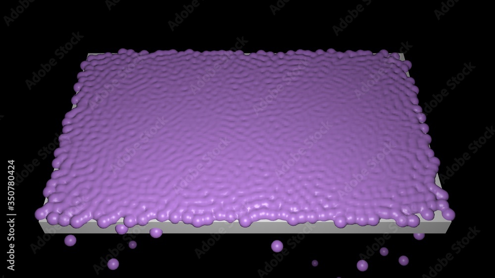 Paint , liquid coating applied to surface. Fluid spreads over solid ...