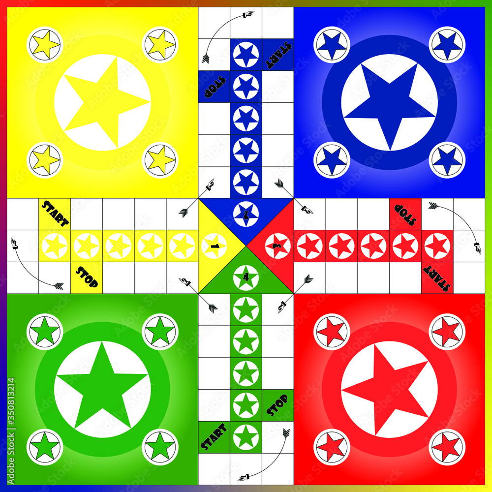 Ludo board game - Ready to print Vector vector de Stock | Adobe Stock