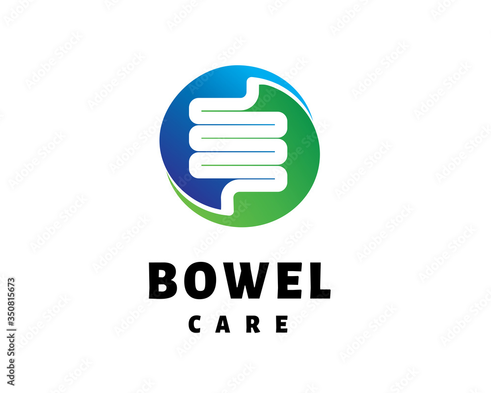Circle bowel care negative space logo design inspiration Stock Vector ...