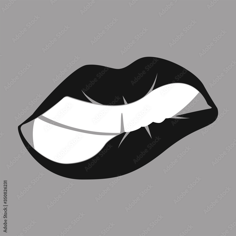Cut Lips Image Clipart