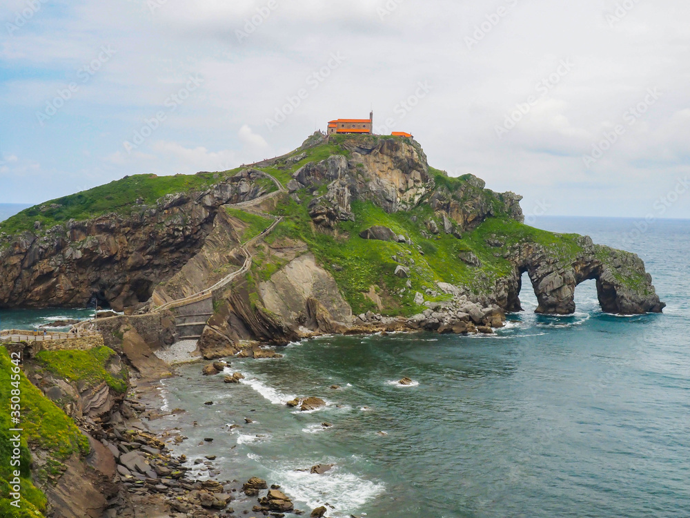 Poster Hermitage of Sant Juan de Gaztelugatxe in Vizcaya, Basc Country ...
