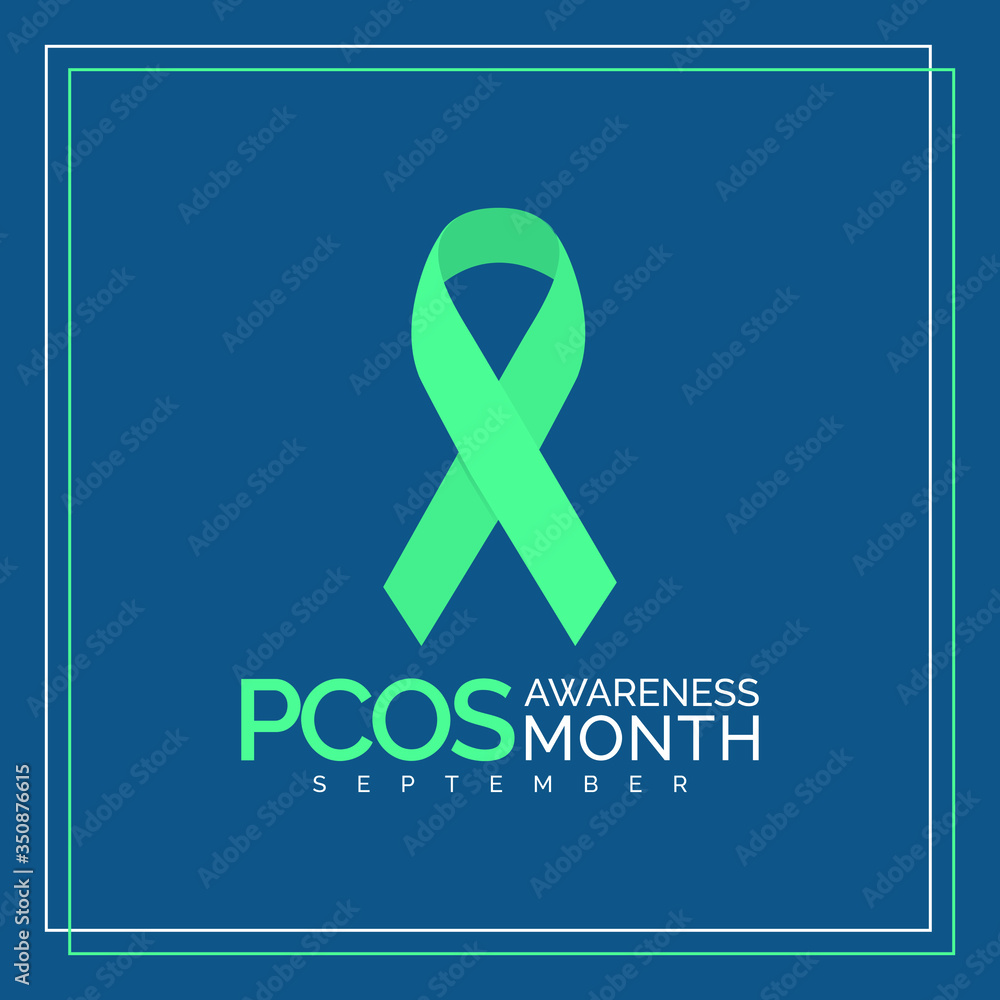 Vetor de Vector illustration on the theme of Polycystic Ovarian ...