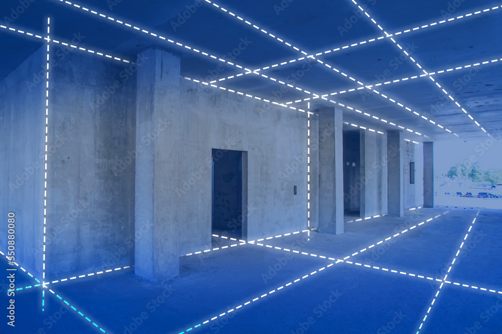 Result of the surveyor's work. Projection of geodetic measurements in ...