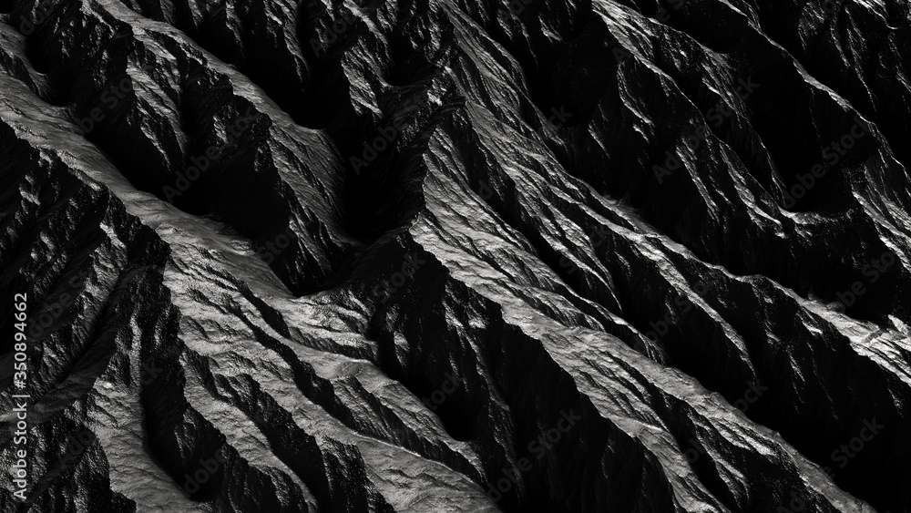 Abstract black rock texture and background, Rock texture,,3d rendering ...