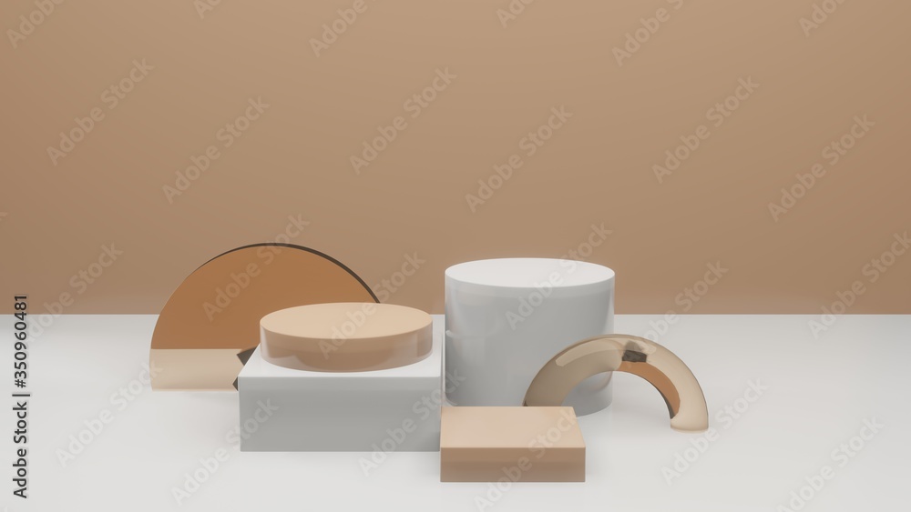 Mock up background/backdrop in minimal illustration design style for ...