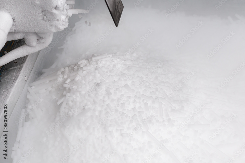 Dry ice machine. Solid state of CO2 Stock Photo | Adobe Stock