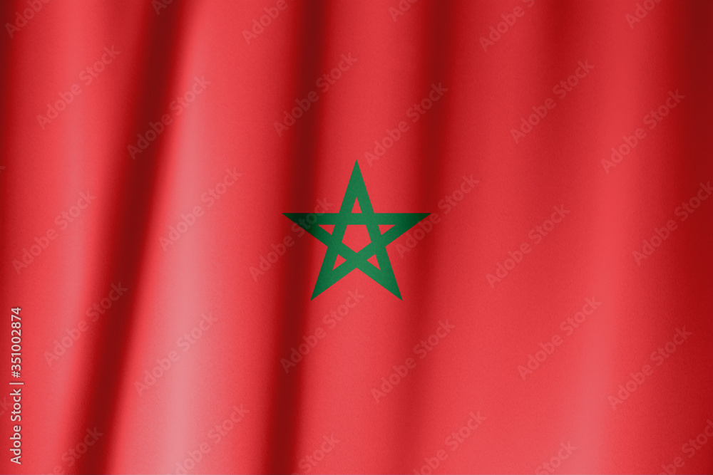 The flag of Morocco - Red has great historic significance in Morocco ...