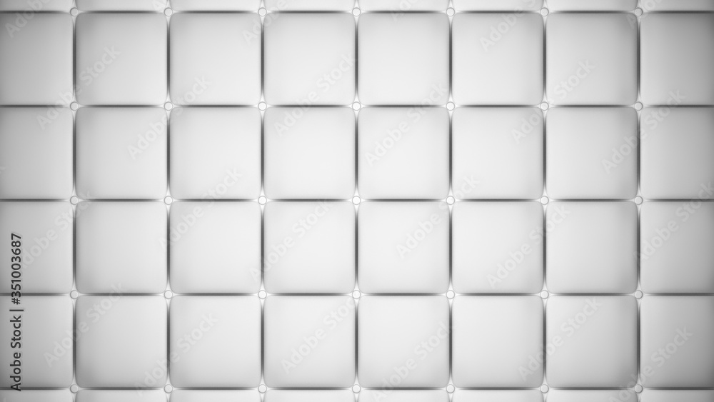 White mental hospital padded room. 3D-rendering. Stock Illustration ...