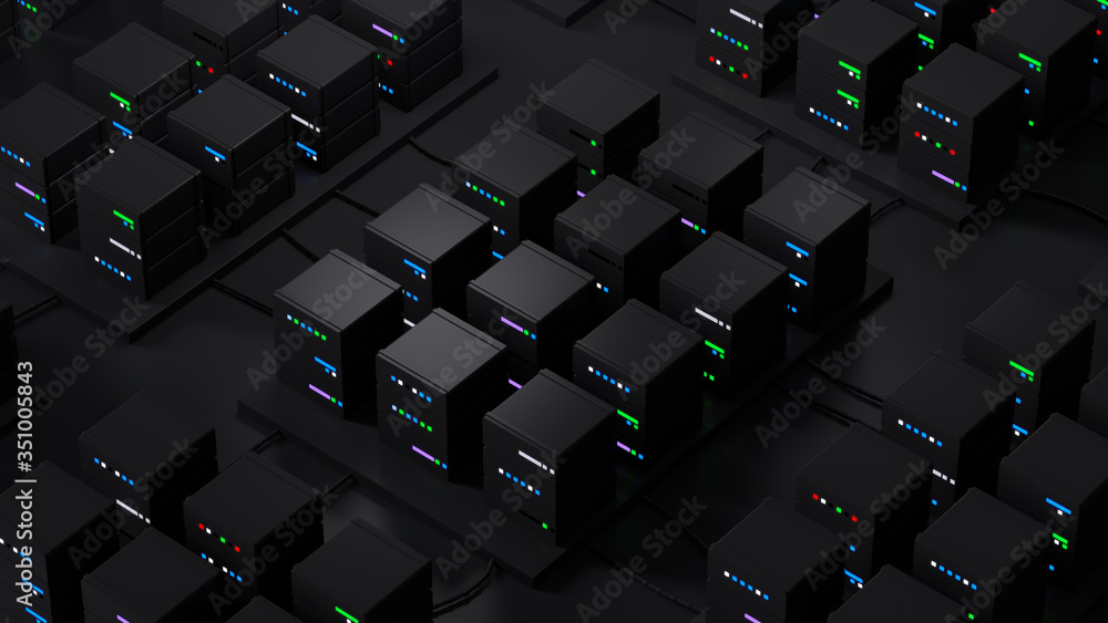 3d render of abstract database. Server stack concept. Data processing ... 3d render of abstract database. Server stack concept. Data processing ...