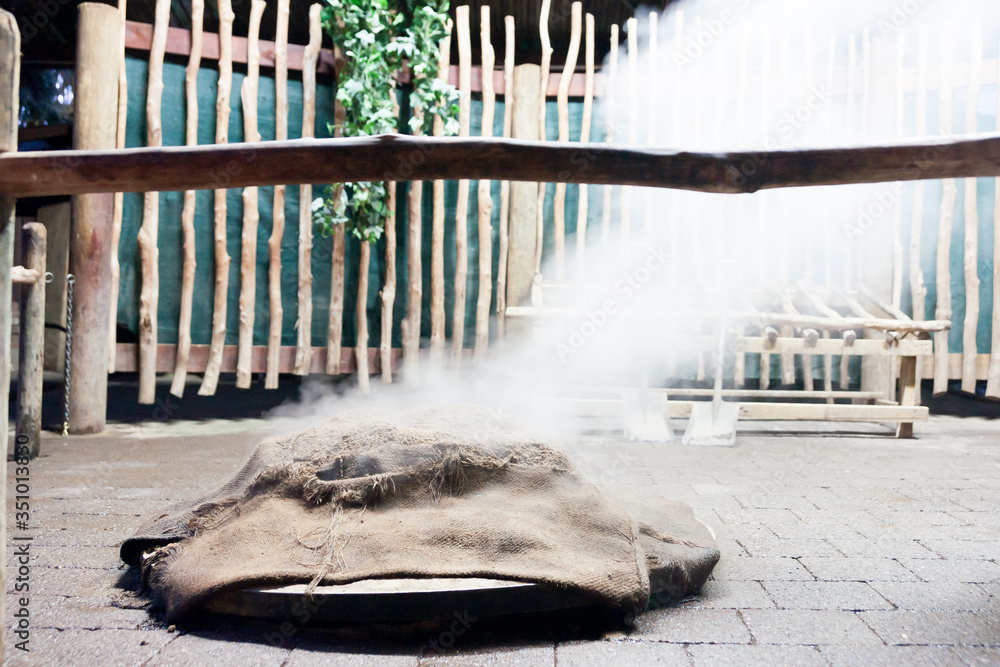 Maori Culture hangi cooking Stock Photo | Adobe Stock