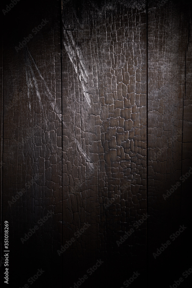 BBQ background. Burnt wooden Board texture. Burned scratched hardwood ...
