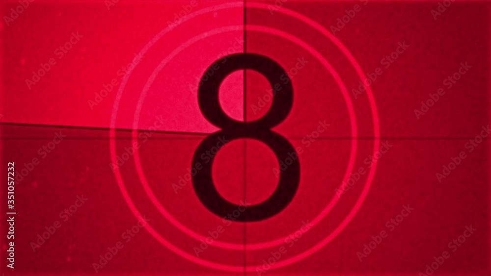 Vídeo do Stock: Universal Countdown Film Leader. Bright colors ...