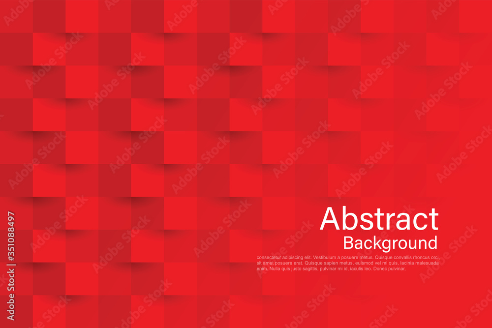 Red abstract texture. Vector background 3d paper art style can be used ...