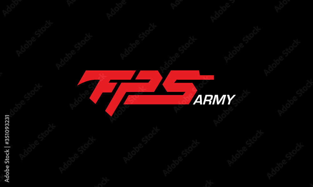 FPS Army Logo Design Stock Vector | Adobe Stock