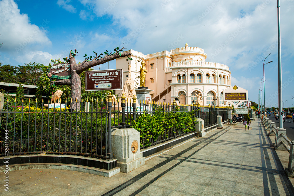 Chennai, tamil nadu, India january 23, 2020, Vivekanandar Illam or ...