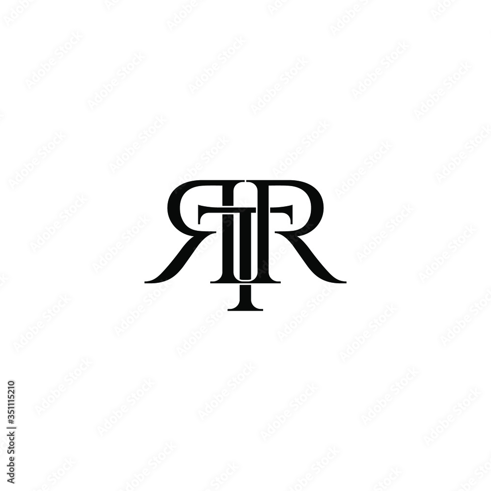 rtr letter original monogram logo design Stock-Vektorgrafik | Adobe Stock
