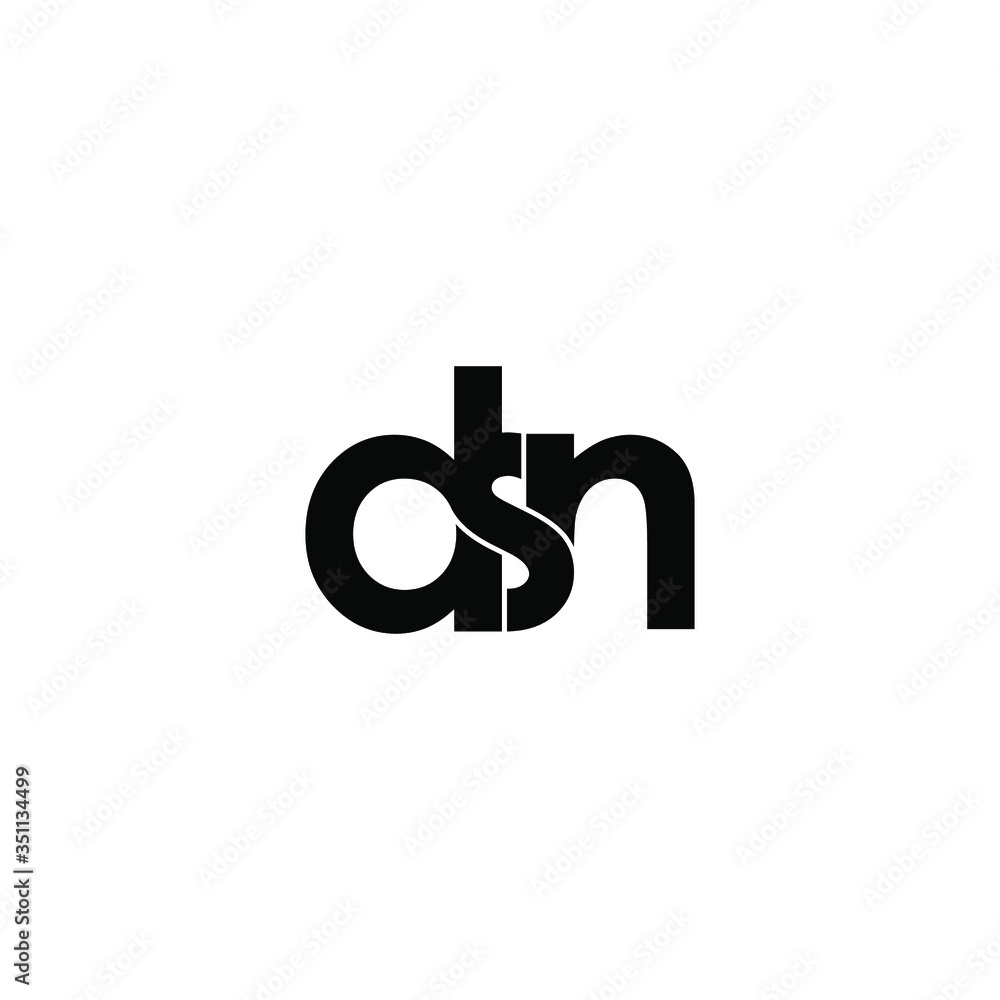dsn letter original monogram logo design Stock Vector | Adobe Stock