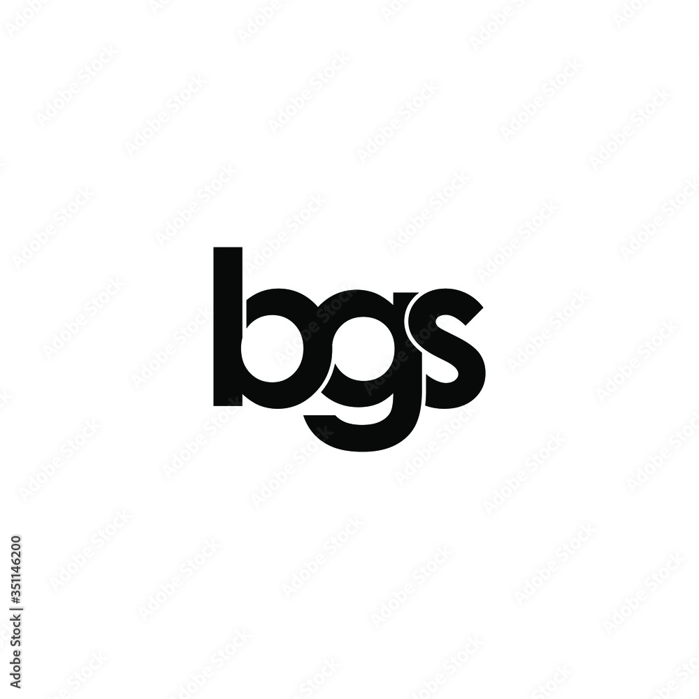 bgs letter original monogram logo design Stock Vector | Adobe Stock