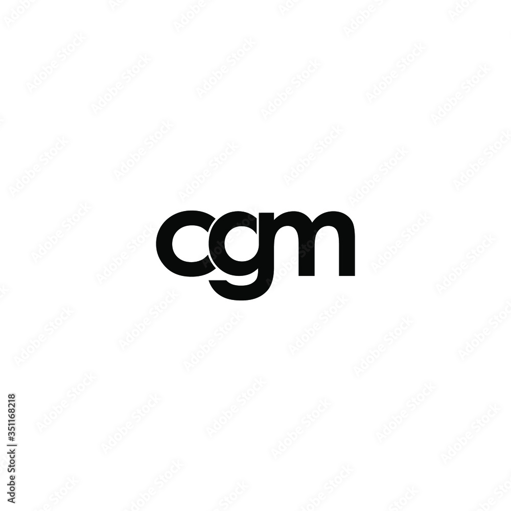 cgm letter original monogram logo design Stock Vector | Adobe Stock