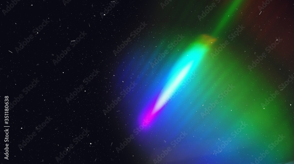 Rainbow Lens Optical Flare Film Dust Overlay Effect Vintage Abstract ...