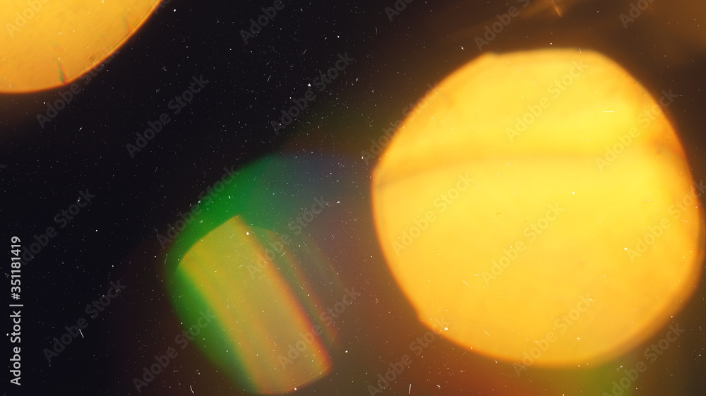 Rainbow Lens Optical Flare Film Dust Overlay Effect Vintage Abstract ...