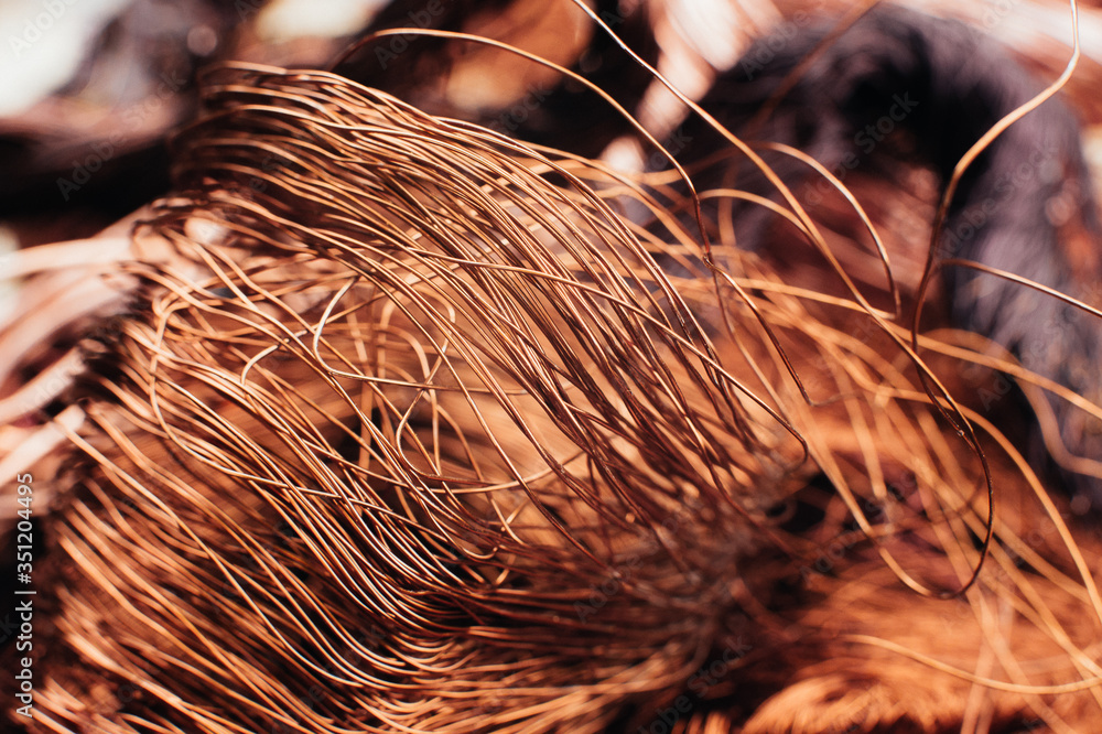Copper scrap metal, wire, windings of motors and transformers ...