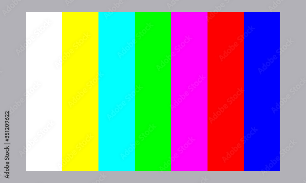 color bar television vector illustration Stock Vector | Adobe Stock