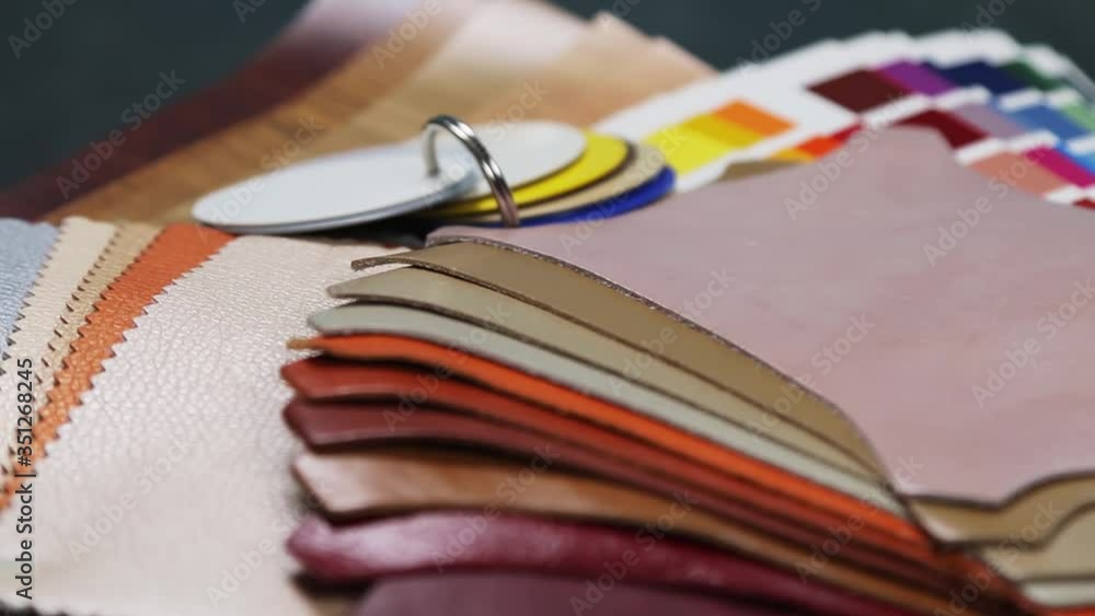 select a color from the color sample pallets in the designer's ...