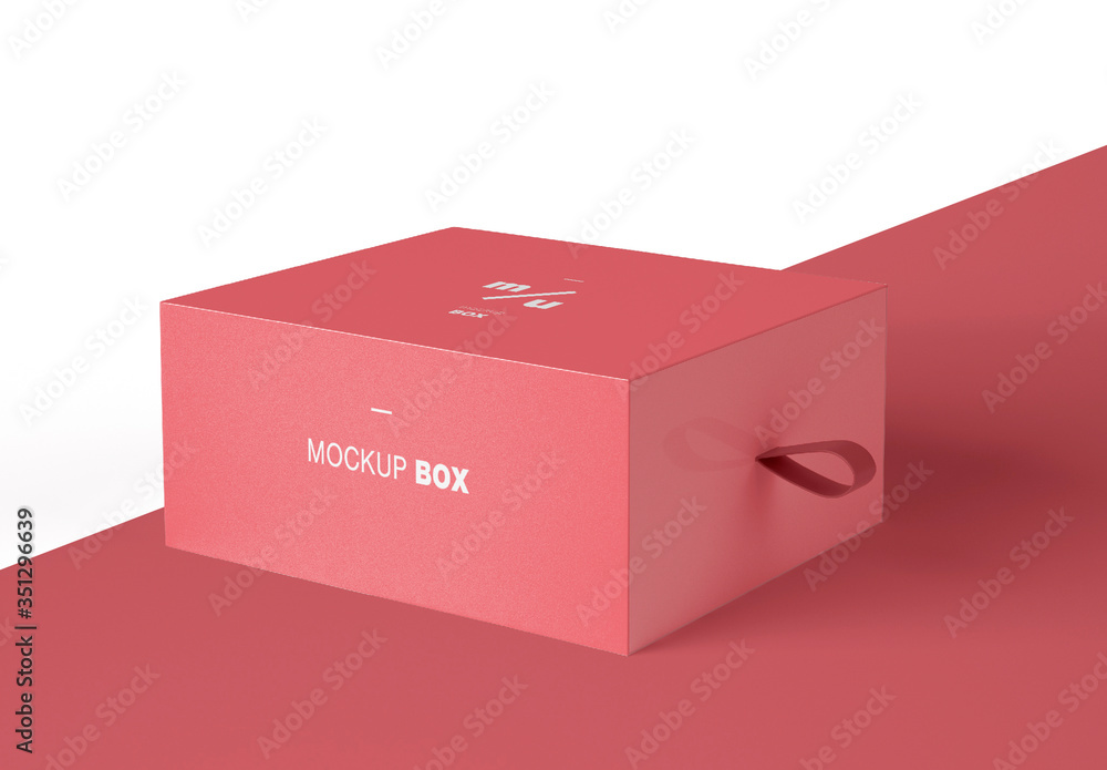 Paper Box Packaging Mockup Stock Template | Adobe Stock