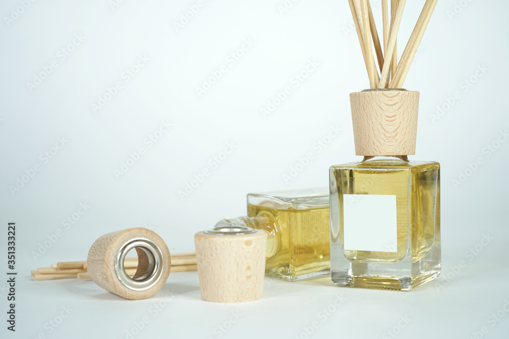Freshness fragrance bottle mockup Stock Photo | Adobe Stock