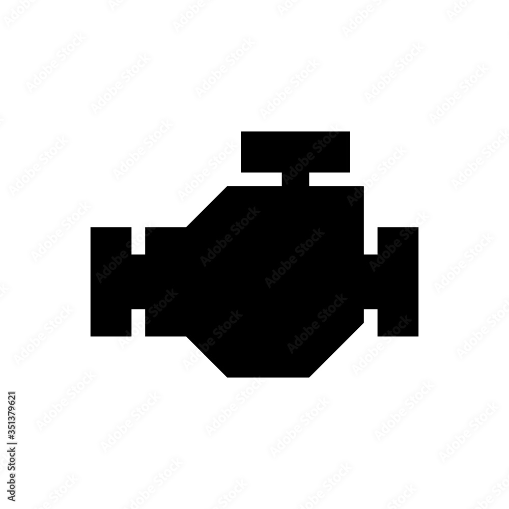 Vector illustration of check engine car symbol Stock Vector | Adobe Stock