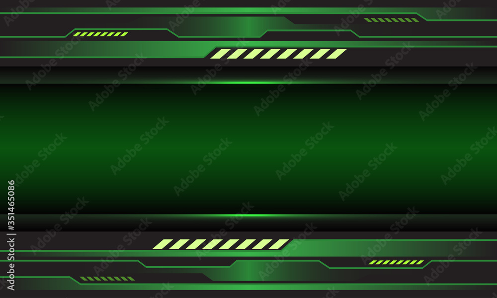 Abstract green metallic circuit cyber with blank space design modern ...