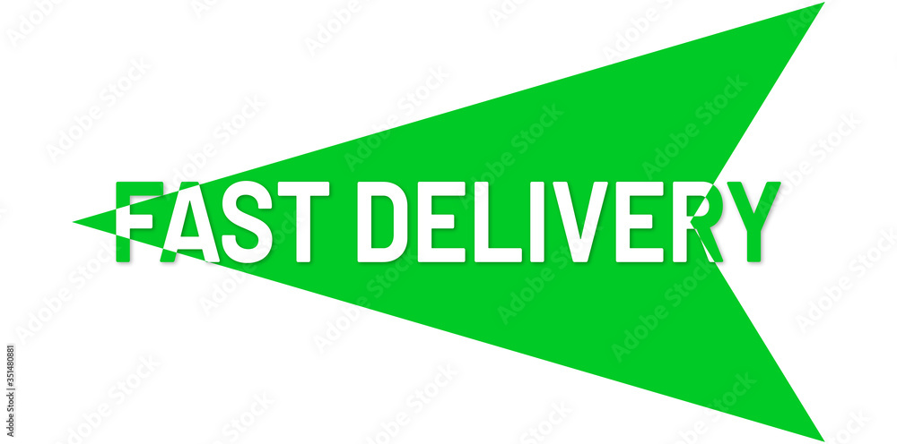 fast delivery web Sticker Button Stock Illustration | Adobe Stock