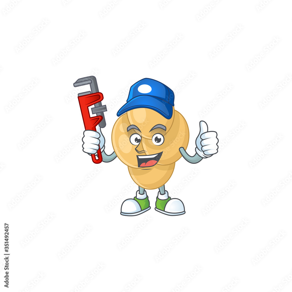 Bordetella pertussis Cartoon drawing concept work as smart Plumber ...