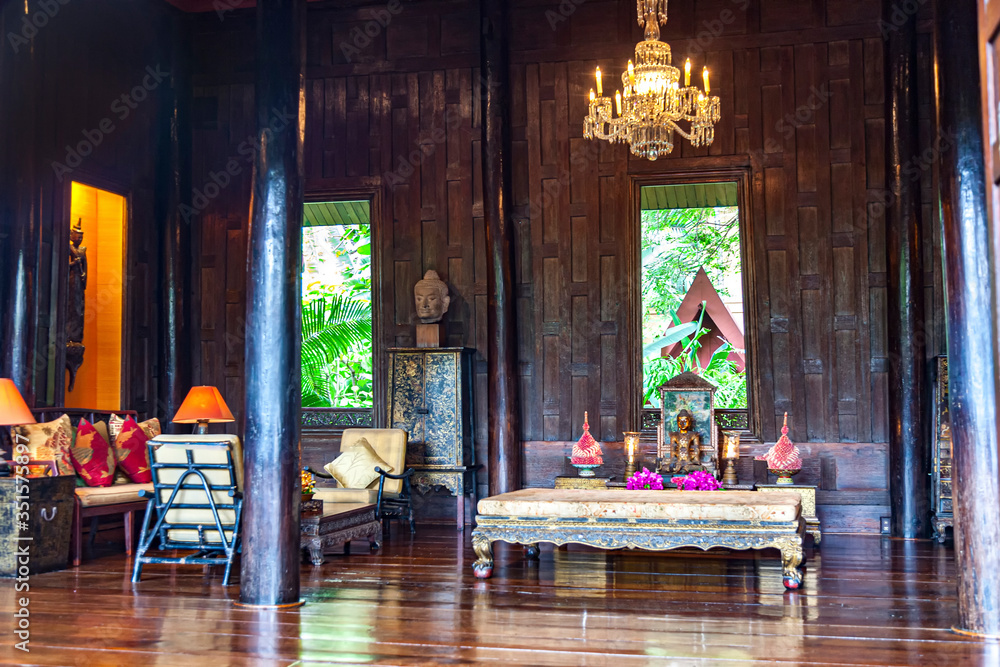 Foto de inside the Jim Thomson house, a former politican and artist who ...