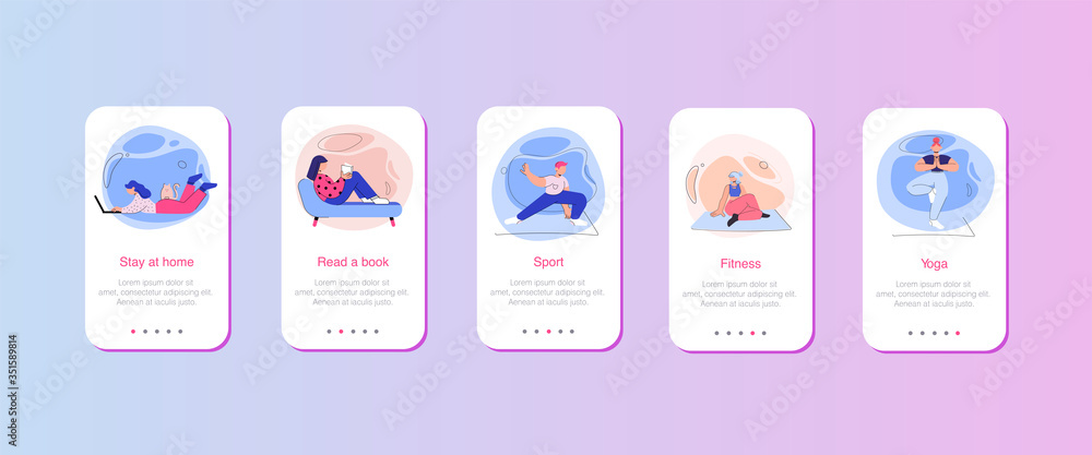 Mobile Ux Ui Interface Template Application Interface Framework Vector Illustration For Web