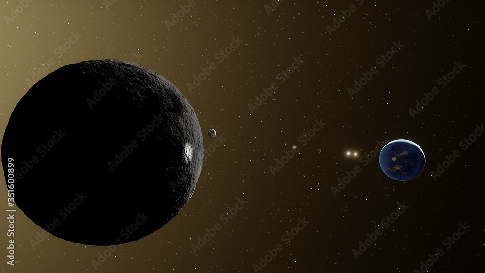 two beautiful planets in space, two planets in space, planets space ...