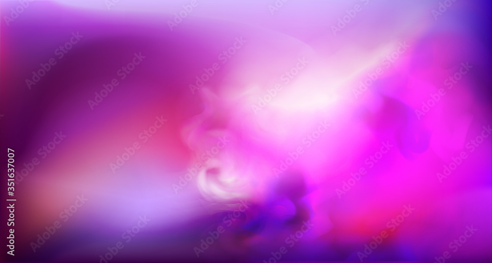 Realistic purple fog. Copy space. Colored fog.Occult smoke. Neon color ...