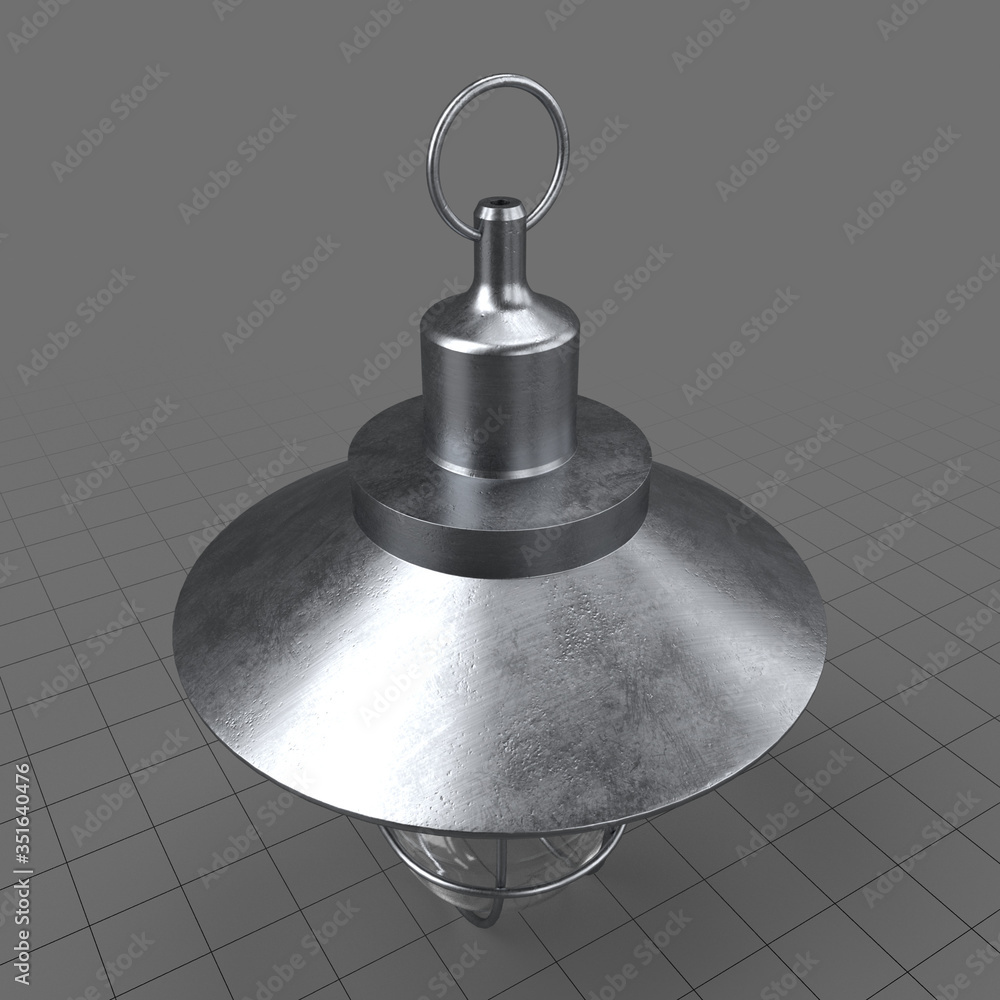 Hanging bulkhead lamp Stock 3D asset | Adobe Stock