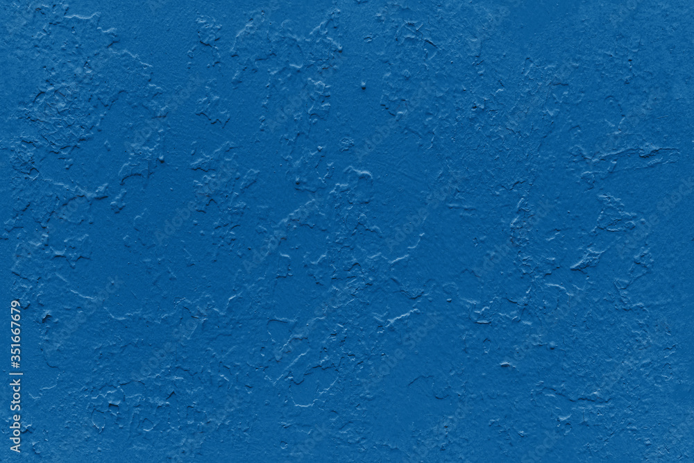 seamless texture of flat thick painted in classic blue color surface ...