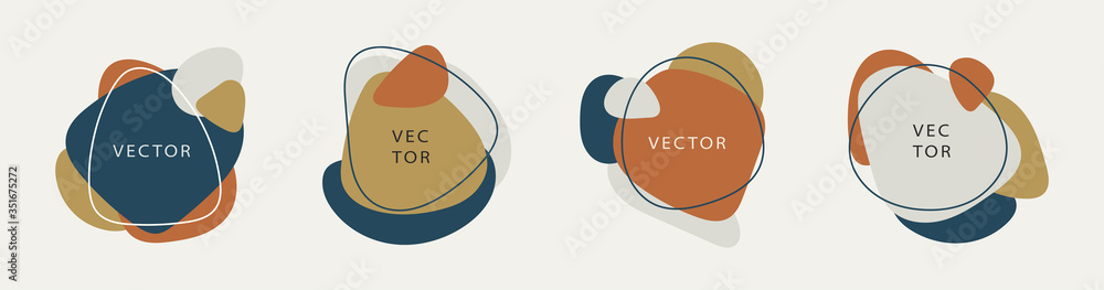 Set of abstract backgrounds for the title title inscription. Vector ...