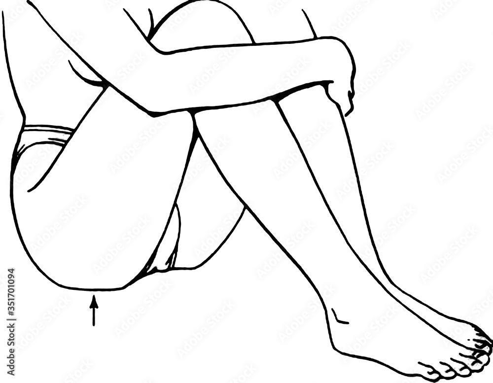 Drawing lesson of a seated woman. Drawing cowards and lower body ...