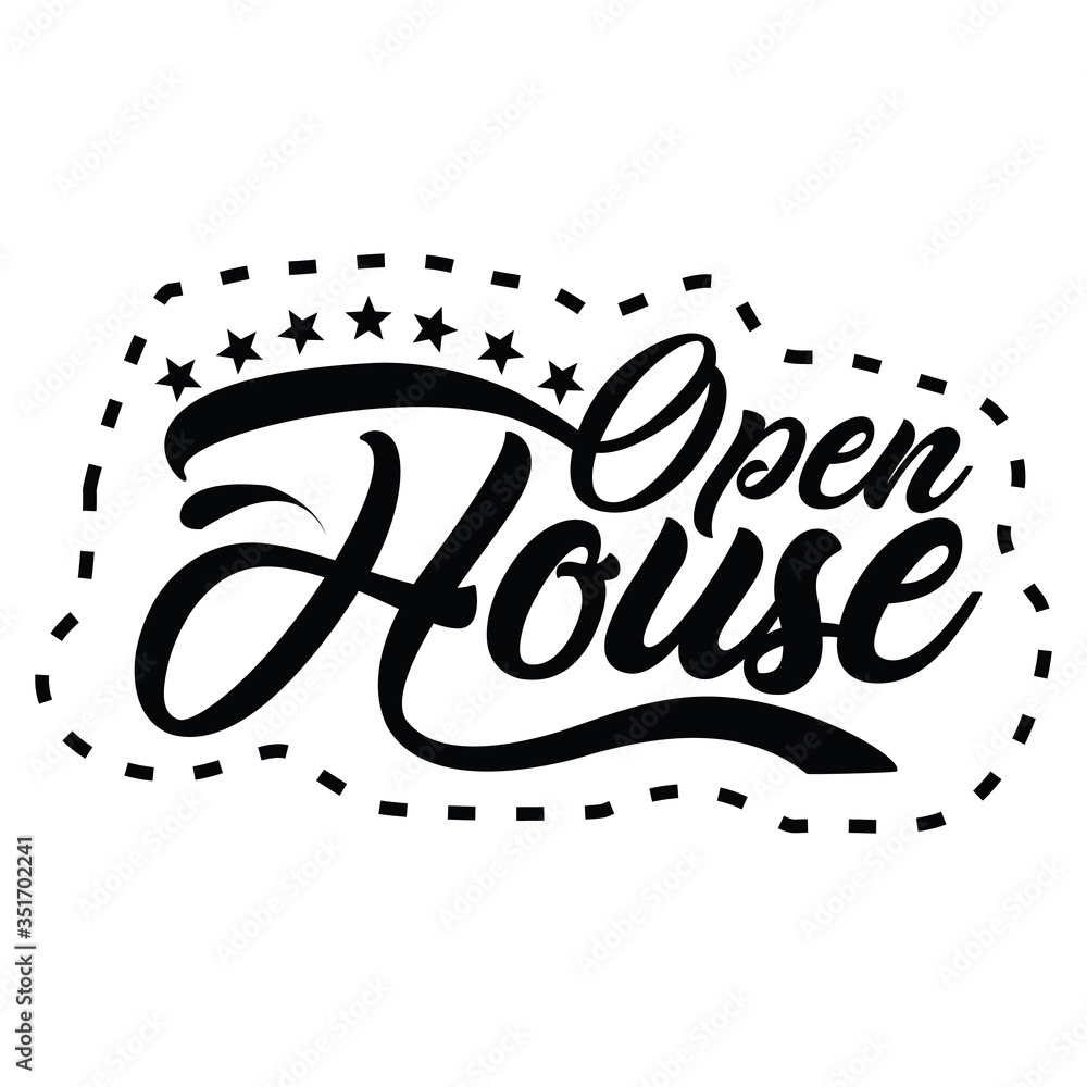 open house design illustration,vector illustration. Stock Vector ...