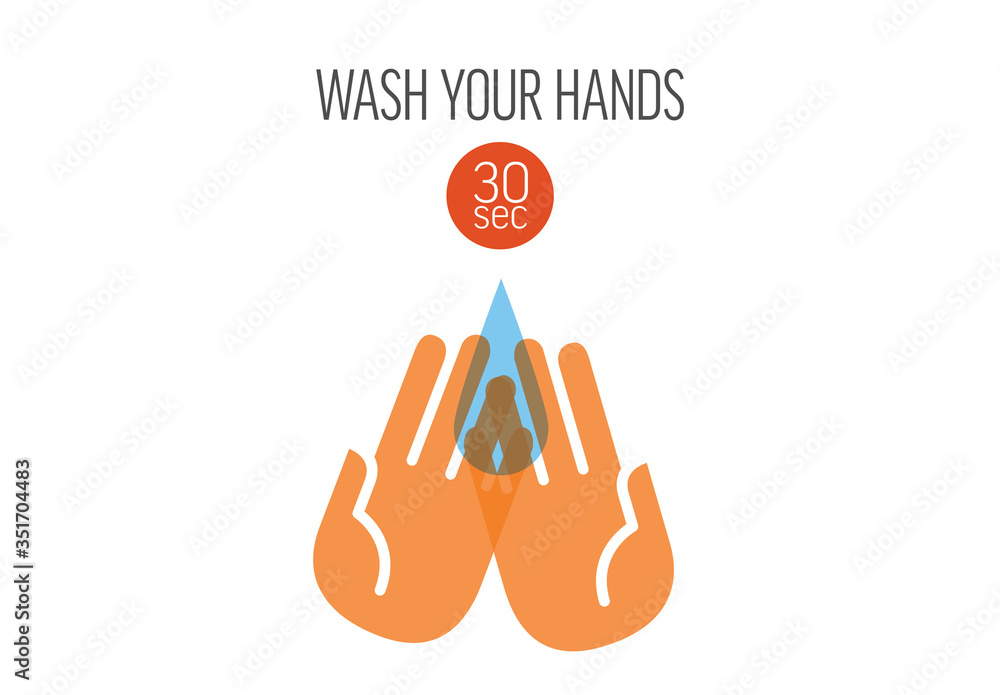 COVID-19 Prevention Flyer Layout Stock Template | Adobe Stock